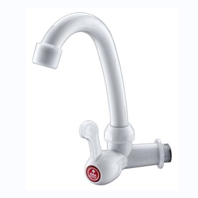 China Wall Mounted Single Handle Kitchen Faucet with Durable ABS Material for Modern Bathrooms for sale