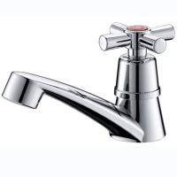 China Chrome Plated Single Handle Basin Faucet with Ceramic Cartridge for Office Building Bathroom for sale