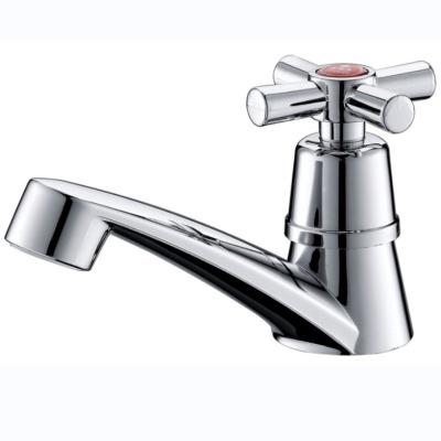 China Chrome Plated Single Handle Basin Faucet with Ceramic Cartridge for Office Building Bathroom for sale