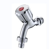 China Modern ABS Plastic Chrome Bibcock Wall Mounted Tap with Single Handle for Wash Machine for sale