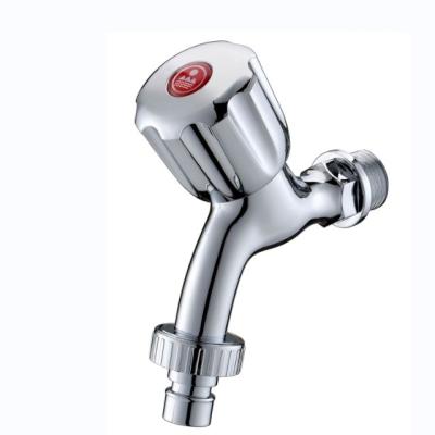 China Modern ABS Plastic Chrome Bibcock Wall Mounted Tap with Single Handle for Wash Machine for sale