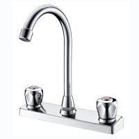 China Chrome Plated Single Handle Wall-Mounted Bathroom Faucet Basin Mixer Tap for Lavatory Sink for sale