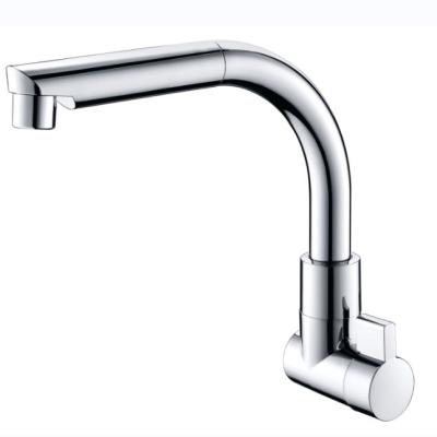 China Wall-Mounted Earthenware Ammunition Cartridge Kitchen Faucet with Chrome Finish for Modern Sinks for sale