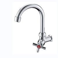 China Economic Chrome Plated Single Handle ABS Plastic Kitchen Faucet for Cold Water Sink for sale