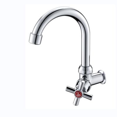 China Economic Chrome Plated Single Handle ABS Plastic Kitchen Faucet for Cold Water Sink for sale