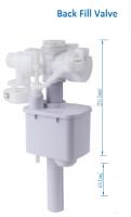 China Modern White Xiamen Professional Plastic European Types Toilet Fill Valve Cistern Fitting for sale