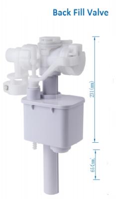 China Modern White Xiamen Professional Plastic European Types Toilet Fill Valve Cistern Fitting for sale