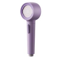 China High-pressure shower head with 360° rotatable spray nozzle that can be stopped with one button. 4 spray modes for massaging the bathroom shower. for sale
