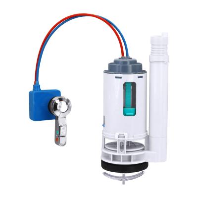China Adjustable ABS cable control bathroom fixtures with dual-flush toilet valve for sale