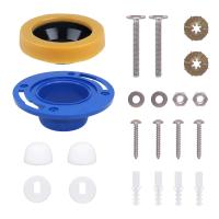 China Universal 3-inch Anti-lock Brake System Flange Toilet Wax Ring Bolt Kit Bathroom Repair and Replacement Accessory Kit for sale