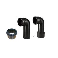 China Modern design bathroom toilet faucet connection hidden water tank HDPE outlet elbow pipe for sale