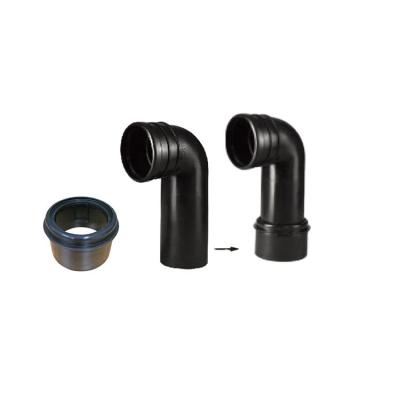 China Modern design bathroom toilet faucet connection hidden water tank HDPE outlet elbow pipe for sale