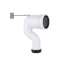 China ABS Injection Molded Bathroom Sewage Pipe Outlet Wall Drain Elbow Switch Accessory for sale