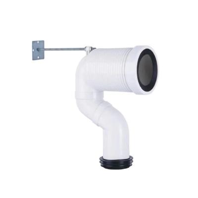 China ABS Injection Molded Bathroom Sewage Pipe Outlet Wall Drain Elbow Switch Accessory for sale