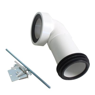China Modern 90-Degree Bend P-Type Steam Trap Sewage Polyvinyl Chloride Pipe HP Bathroom Toilet Drainage WC Pan Connector for sale
