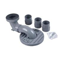 China Grey PVC Toilet Drain Valve, Bathroom Flushing Pipe, Toilet Pipe, Sewage Pipe for sale