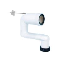 China White PVC Bathroom Pipe Connector Type Toilet Accessory Toilet Sitting Basin Pipe for sale