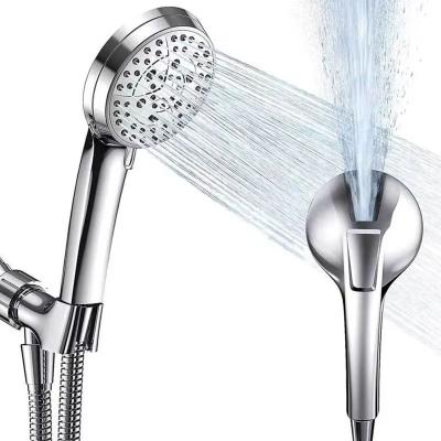 China High-Pressure Handheld Shower Head With 9 Spray Settings, 69-Inch Flexible Hose With Adjustable Bracket, Brushed Nickel Finish for sale