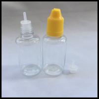 China 30ml Vape Juice Bottles PET Dropper Bottles Childproof Plastic Bottles for sale