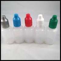 China Liquid Medicine 30ml Eye Dropper Bottles , Plastic Dropper Bottles Child Proof Caps for sale