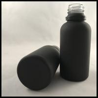 China 30ml Black Matt Glass Dropper Bottles Essential Oild Glass Dropper Bottle for sale