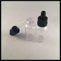 China Essentila Oil Clear Plastic Pipette Bottles Screen Printing Label Food Grade Durable for sale