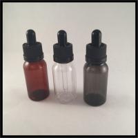 China Essentila Oil Clear Plastic Pipette Bottles Screen Printing Label Food Grade Durable for sale