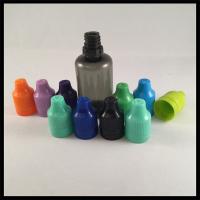 China Custom 30ml Pet Plastic Bottles , Amber Dropper Bottles Screen Printing Logol for sale