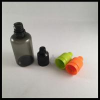 China Custom 30ml Pet Plastic Bottles , Amber Dropper Bottles Screen Printing Logol for sale