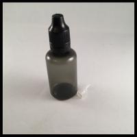 China Custom 30ml Pet Plastic Bottles , Amber Dropper Bottles Screen Printing Logol for sale