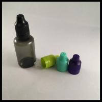 China Custom 30ml Pet Plastic Bottles , Amber Dropper Bottles Screen Printing Logol for sale