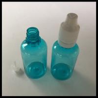China Pet Dropper Bottles 30ml Plastic Ejuice Bottles Blue Empty E Liquid Bottles for sale
