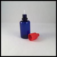 China Blue 30ml Plastic Bottles PET Dropper Bottles E Cig Liquid Bottles for sale