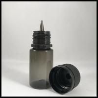 China Black Transparent 30ml Pet Bottles , Custom 30ml Plastic Dropper Bottles Bulk for sale