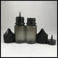 China Black Transparent 30ml Pet Bottles , Custom 30ml Plastic Dropper Bottles Bulk for sale