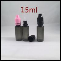 China Black Plastic Ejuice Bottles 15ml PET Dropper Bottles Essential Oil Bottle for sale
