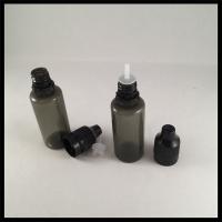 China Black Clear Dropper Bottles , Medical Grade Plastic Eye Dropper Bottles for sale