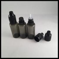 China Black Clear Dropper Bottles , Medical Grade Plastic Eye Dropper Bottles for sale