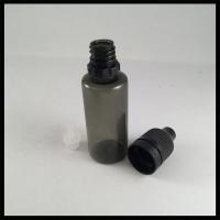 China Black Clear Dropper Bottles , Medical Grade Plastic Eye Dropper Bottles for sale