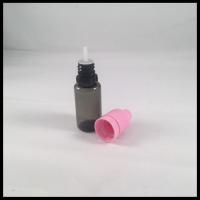 China Custom Liquid PET Dropper Bottles 10ml  Black Plastic For Ejuice Food Grade for sale