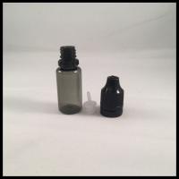 China Custom Liquid PET Dropper Bottles 10ml  Black Plastic For Ejuice Food Grade for sale