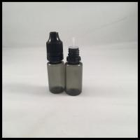 China Custom Liquid PET Dropper Bottles 10ml  Black Plastic For Ejuice Food Grade for sale