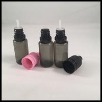 China Custom Liquid PET Dropper Bottles 10ml  Black Plastic For Ejuice Food Grade for sale