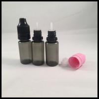 China Custom Liquid PET Dropper Bottles 10ml  Black Plastic For Ejuice Food Grade for sale