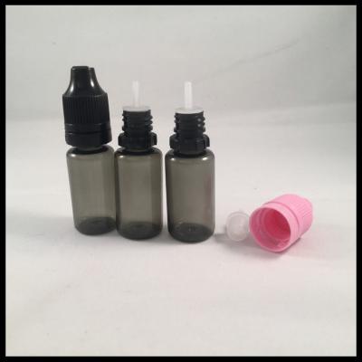 China Custom Liquid PET Dropper Bottles 10ml  Black Plastic For Ejuice Food Grade for sale