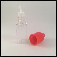 China Square Plastic Squeezable Dropper Bottles Excellent Low Temperature Performance for sale