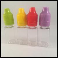 China Square Plastic Squeezable Dropper Bottles Excellent Low Temperature Performance for sale