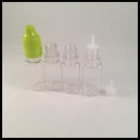 China Transparent PET Dropper Bottles 10ml - 120ml Childproof Tamper Cap Eco - Friendly for sale