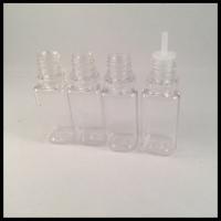 China Transparent PET Dropper Bottles 10ml - 120ml Childproof Tamper Cap Eco - Friendly for sale