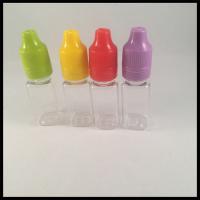 China Transparent PET Dropper Bottles 10ml - 120ml Childproof Tamper Cap Eco - Friendly for sale